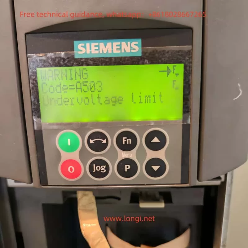 Siemens Inverter MM440 Series User Guide and Meaning of A503 Warning ...