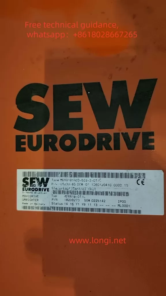 SEW Servo MDX60B/MDX61B Series User Guide and Fault F196.4 Meaning and ...