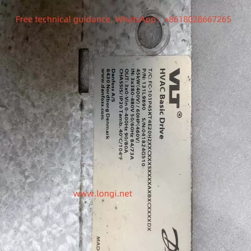 User Manual and Operation Guide for Danfoss VLT® HVAC Basic Drive FC ...