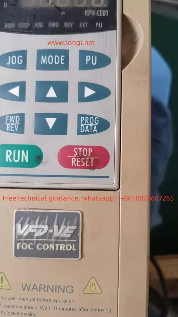 User Manual Guide for Delta VFD-VE Series - longi