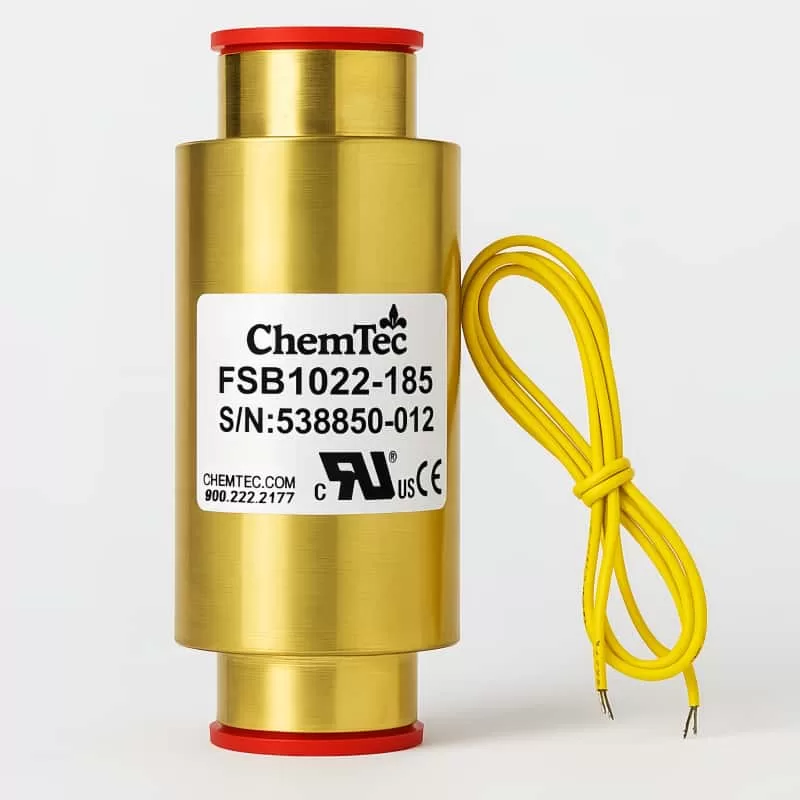 ChemTec FSB1022-185 Brass Flow Switch Non-Adjustable Flow Monitor - longi