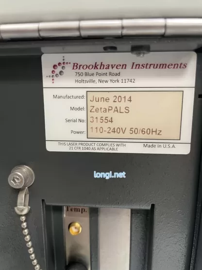 Brookhaven ZetaPALS Zeta Potential Analyzer | High-Sensitivity PALS ...